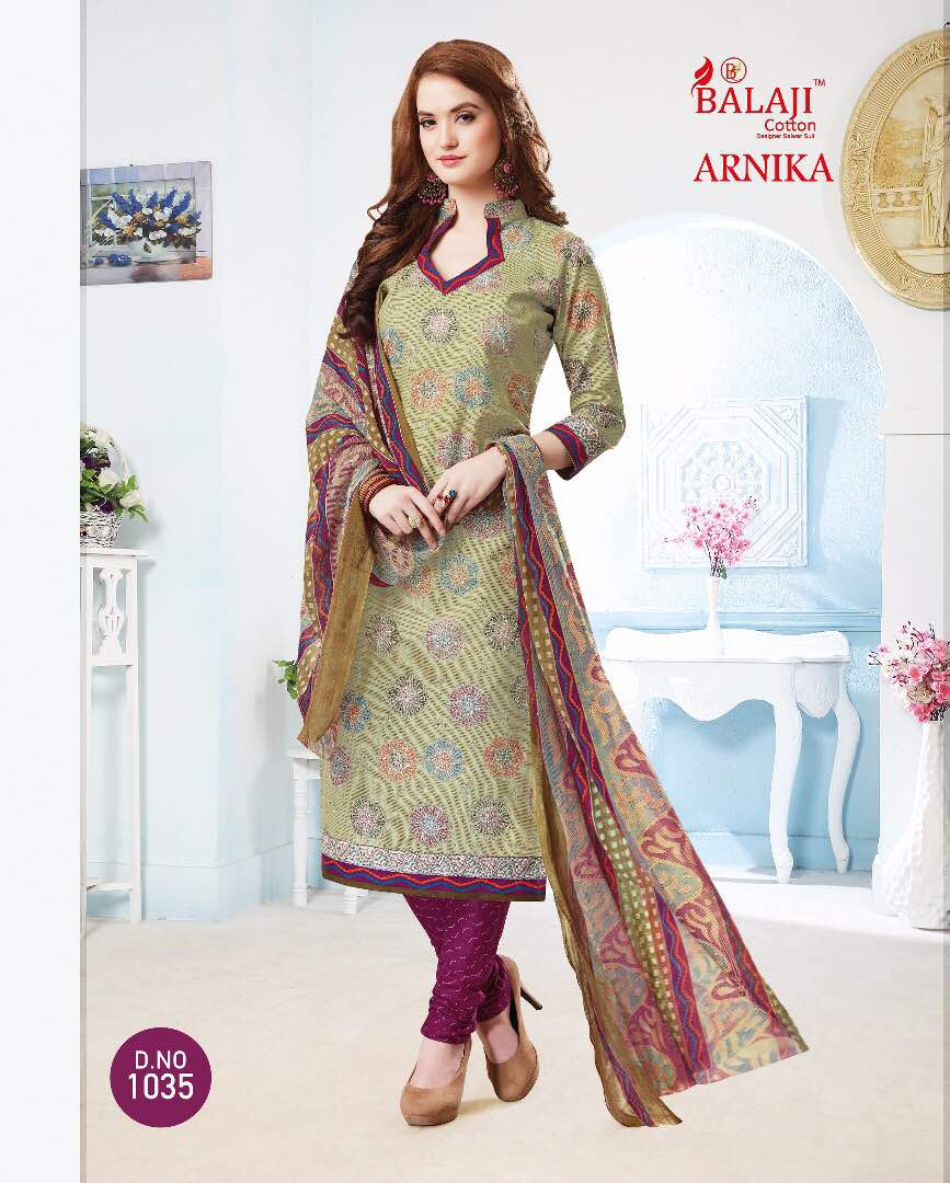 Arnika 3 Aarvee Creation Beautiful Cotton Printed Dress Material